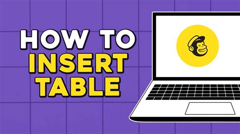 How To Insert Table Mailchimp Easiest Way YouTube