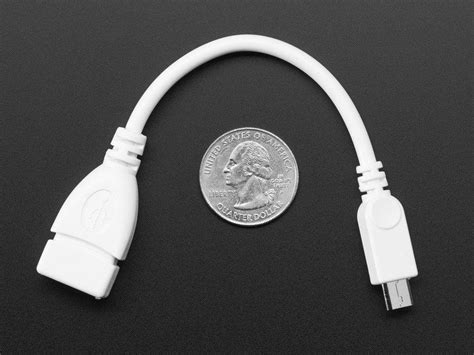 Raspberry PI Official Micro USB B Male To USB A Female Adapter DarkOct