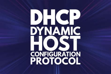 Dhcp Dynamic Host Configuration Protocol Acronym Technology Concept