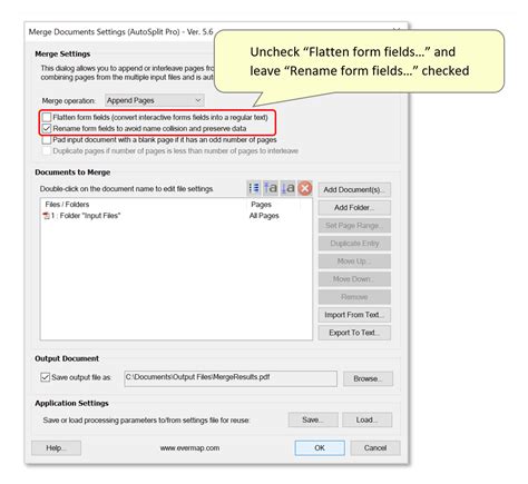 handling pdf form fields during a document merge