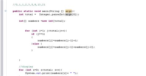 My Learning Diary Write A Program To Generate The Following Sequence 0 1 1 2 3 5 8 13