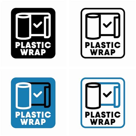 Premium Vector Plastic Wrap Vector Information Sign