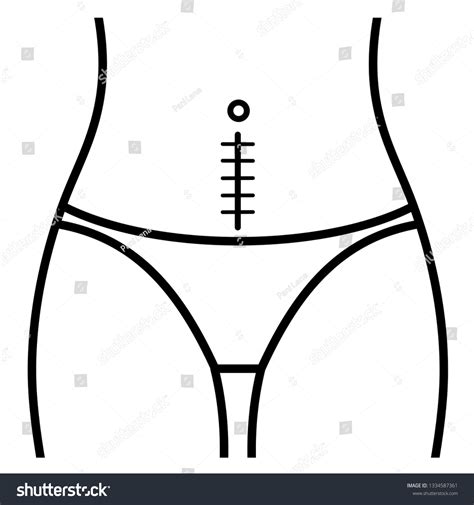 Classical Incision Icon Stock Vector Royalty Free 1334587361