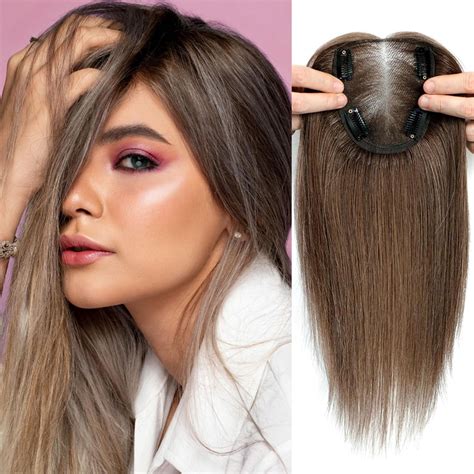 Vasilia Hair Toppers For Women Real Human Hair 120 Density Hand Made 4
