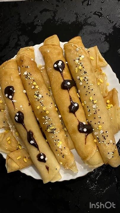 Блинчики со сладкой начинкой 🥰 #сладкое #блинысначинкой #еда #вкусно # ...