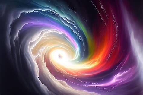 Premium Photo Abstract Colorful Space Background Generative Ai