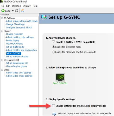 G Sync Not Showing Up In NV Control Panel H Ard Forum