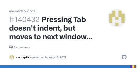 Pressing Tab Doesnt Indent But Moves To Next Window Panel Terminal · Issue 140432