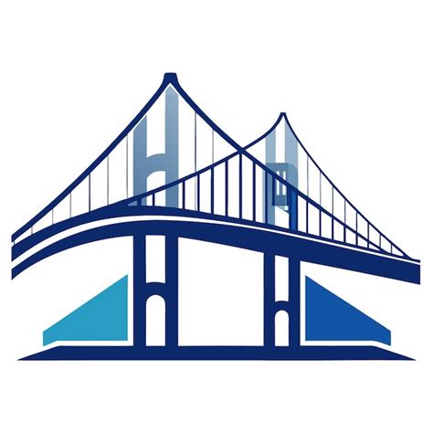 A Logo Showing A Partially Completed Bridge Symbolizing Infrastructure