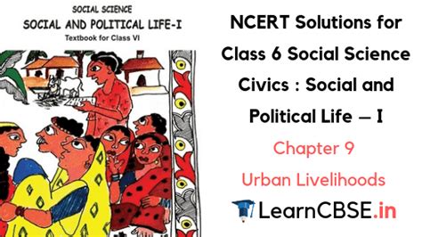 Ncert Solutions For Class 6th Social Science Civics Chapter 9 Urban