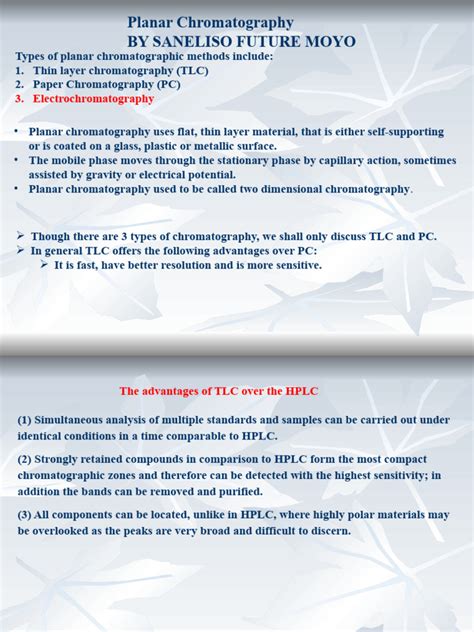 Planar Chromatography Pdf Thin Layer Chromatography Chromatography