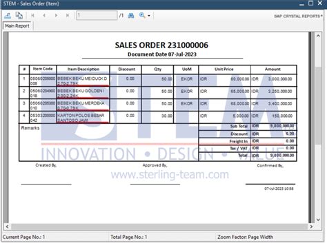 Fitur Can Grow Di Crystal Report Sap Business One Indonesia Tips Stem Sap Gold Partner