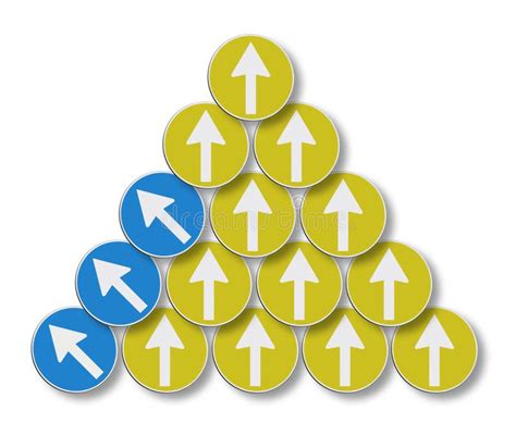 Countercurrent Concept Image With Arrows Isolated On White Stock