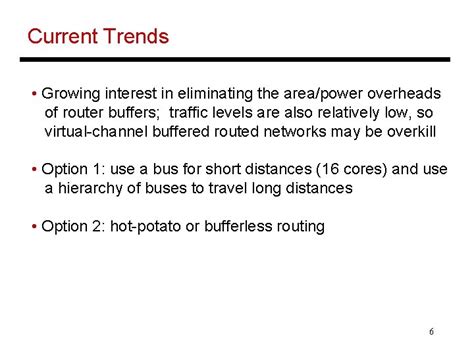 Lecture 23 Interconnection Networks Topics Router Microarchitecture