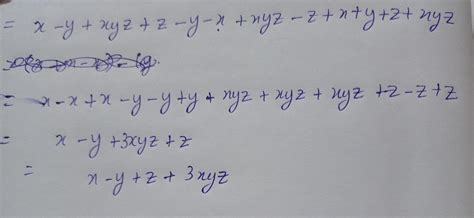 X Yxyzz Y Xxyz Zxyzxyzadd Above Expression