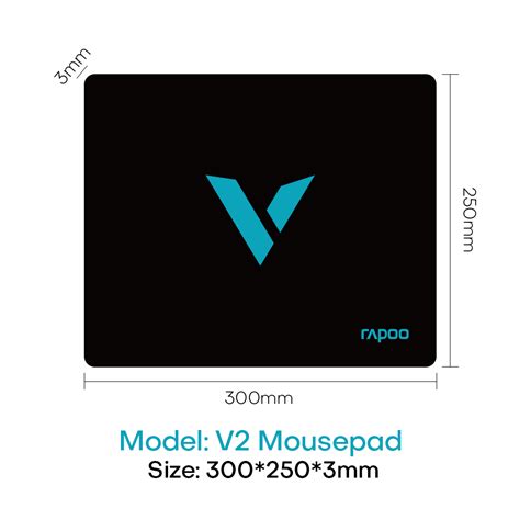 Rapoo V1 Gaming Mouse Pad Black Shopee Philippines