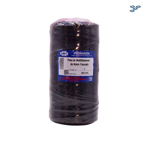 Pronaresa Piola De Multifilamento De Nylon Trenzado Negra 2 Kg