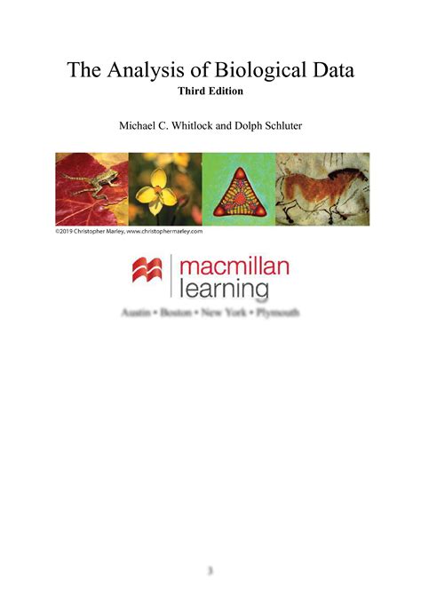Solution The Analysis Of Biological Data 3rd Edition Macmillan 2020