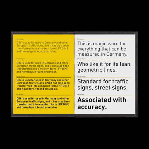 DIN Type Specimen Behance