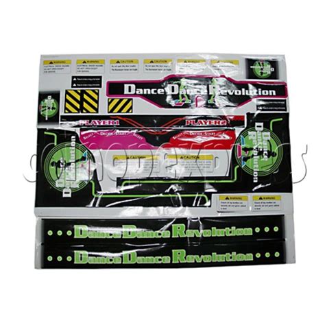Decoration And Caution Stickers For Ddr Machine