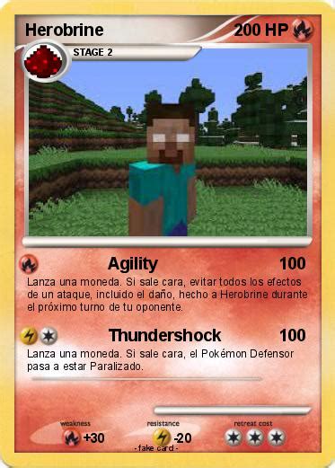 Pokémon Herobrine 2665 2665 Agility My Pokemon Card