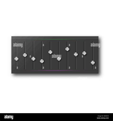 Graphic Equalizer With A Set Of Sliders Vector Illustration Stock Vector Image And Art Alamy