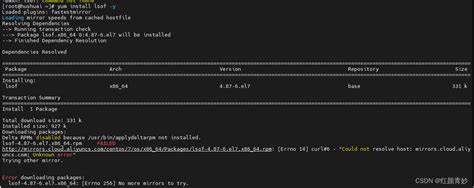 yum error downloading packages xxx [errno 256] no more mirrors to try