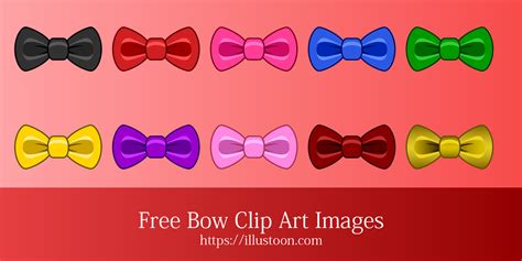 Free Bow Clip Art Images Illustoon