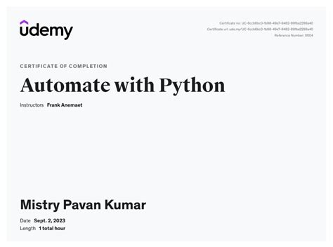 mistry pavan kumar on linkedin udemy course completion certificate