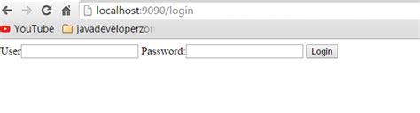 Spring Security Example Java Developer Zone