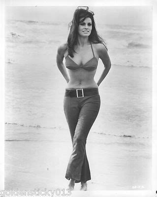 1960s Actress Raquel Welch In Hiphuggers On The Beach Original 8x10
