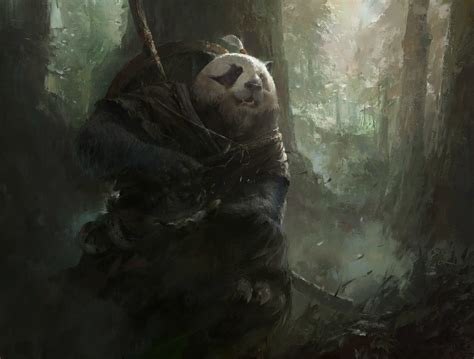 Download Panda Fantasy Warrior Fantasy Warrior Hd Wallpaper By Mazert Young