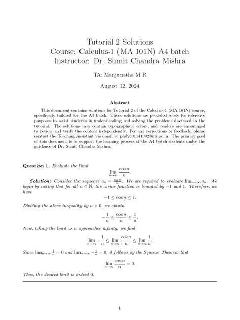 Tutorial 2 Answers Pdf