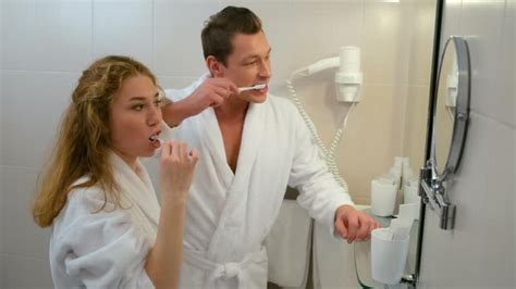 670 Husband And Wife In The Bathroom Stock Videos And Royalty Free