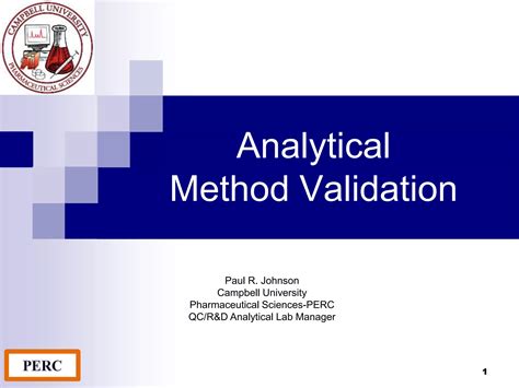 Analytical Method Validation Pptx
