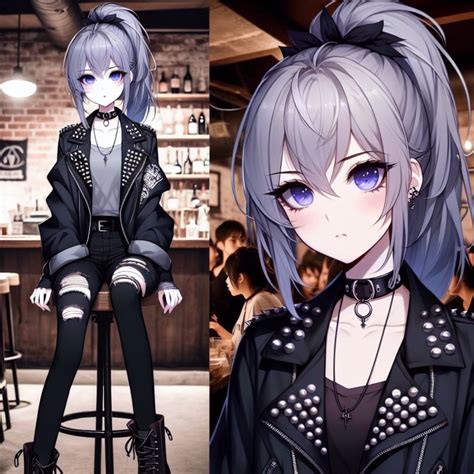 Explore Anime Girl Studded Leather Jacket Art