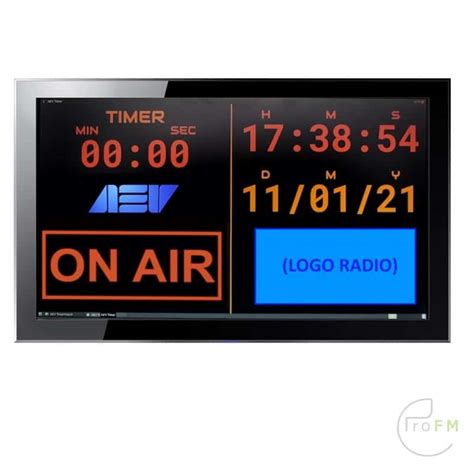 Aev Studio Watch Timer Clock Software And Monitor Profm Broadcast