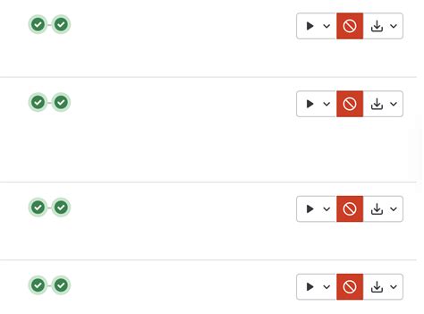 Gitlab Pipeline Action Shows Cancel Running Pipeline Even Though The Pipeline Ran Successfuly