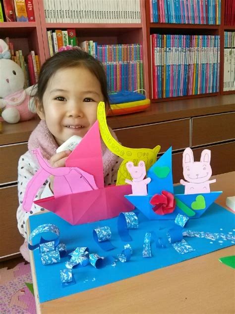 돛단배 만들기 기린 그림그리기 엄마표 미술놀이 네이버 블로그