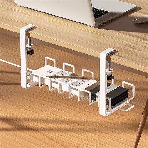 Organizador De Cable De Escritorio Bandeja Para Cables Debajo Del Escritorio Gestión De Cables