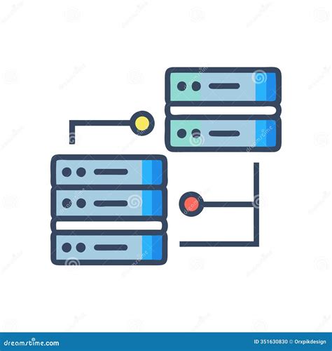 Deployment Server Technology Icon Stock Vector Illustration Of Graphic Server 351630830
