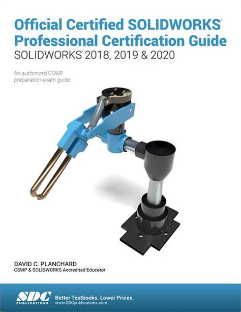 Official Certified Solidworks Professional Certification Guide Book 9781630572952 Sdc