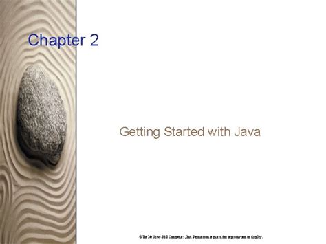 Chapter 2 Getting Started With Java The Mc