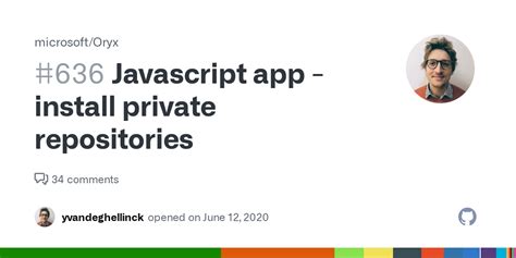 javascript app install private repositories · issue 636 · microsoft
