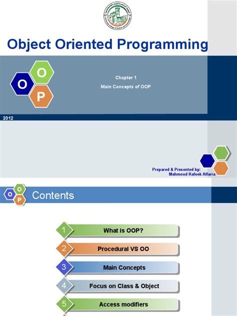 Oop Concepts And Access Modifiers Pdf Object Oriented Programming