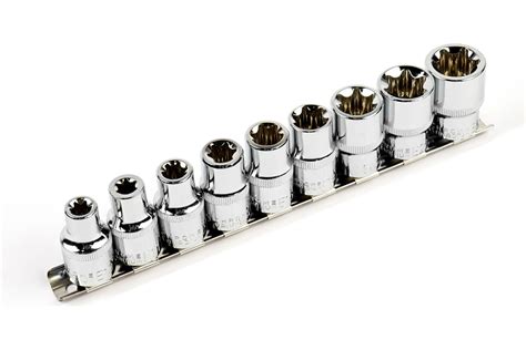 Набор головок с воротком KINGQUEEN TORX 1/2" 10 предметов WIB-3 ...