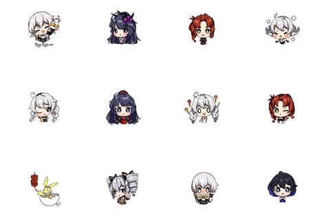 Honkai Impact Got A Digital Phone Sticker Set In The Sticker Collection App Digital Drops From