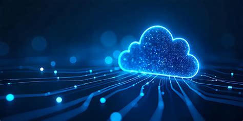 Digital Cloud Computing Network Background Digital Networks Data Flow