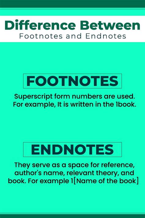 Footnote Vs Endnote Differences Uses Purpose Academic Writing Technical Writing Research