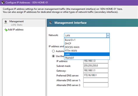 Change Management Network Interface XCP Ng And XO Forum